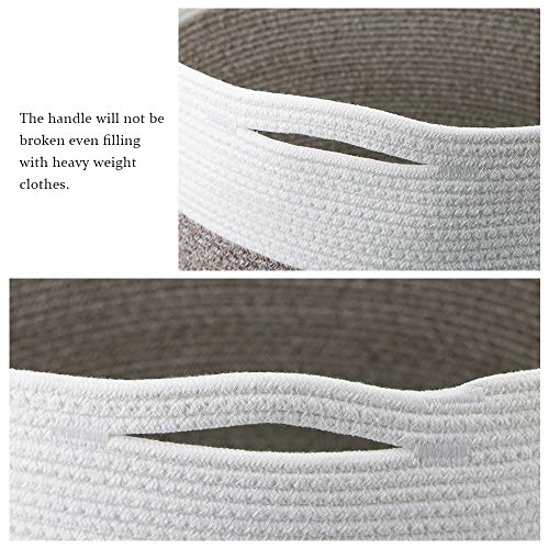 Storage Nest Extra Large Cotton Laundry Basket Gift 21.7"x21.7"x13.8" Suitable for Loading Blankets, Toys, Clothes and Other Sundries You Need.?