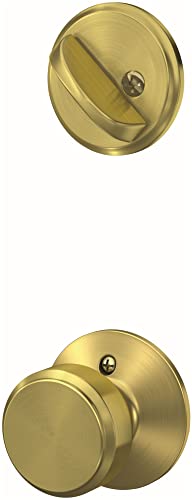 SCHLAGE Lock CO F59BWE619 Satin Nickel Bowery Handle Set