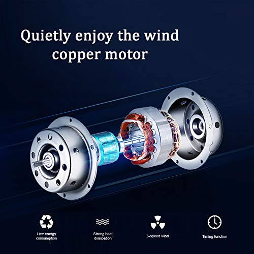 FairUo Kids Bedroom Ceiling Fan with Light Reversible with Remote Control 6 Speeds Led Dimmable Fan Ceiling Light 64W with Timer Modern Quiet Ceiling Fan Light