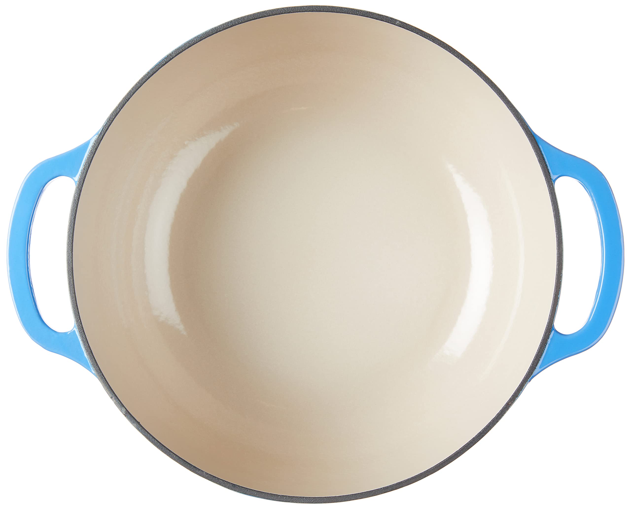 Lodge Enameled Cast Iron Covered Casserole, 3.6-Quart, Caribbean Blue, Oval casserole & EC7D33 Enameled Cast Iron Dutch Oven, 7.5-Quart, Caribbean Blue