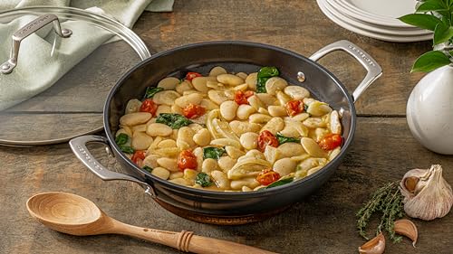 Le Creuset Essential Non-stick Ceramic Shallow Braiser with Glass Lid, 3.5 qt.β