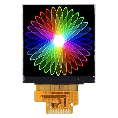 LCD Display Module, 1.54in IPS LCD Screen SPI Interface Bright Clear High Light Transmittance Power Saving Embedded ST7789V Drive for Controller Board