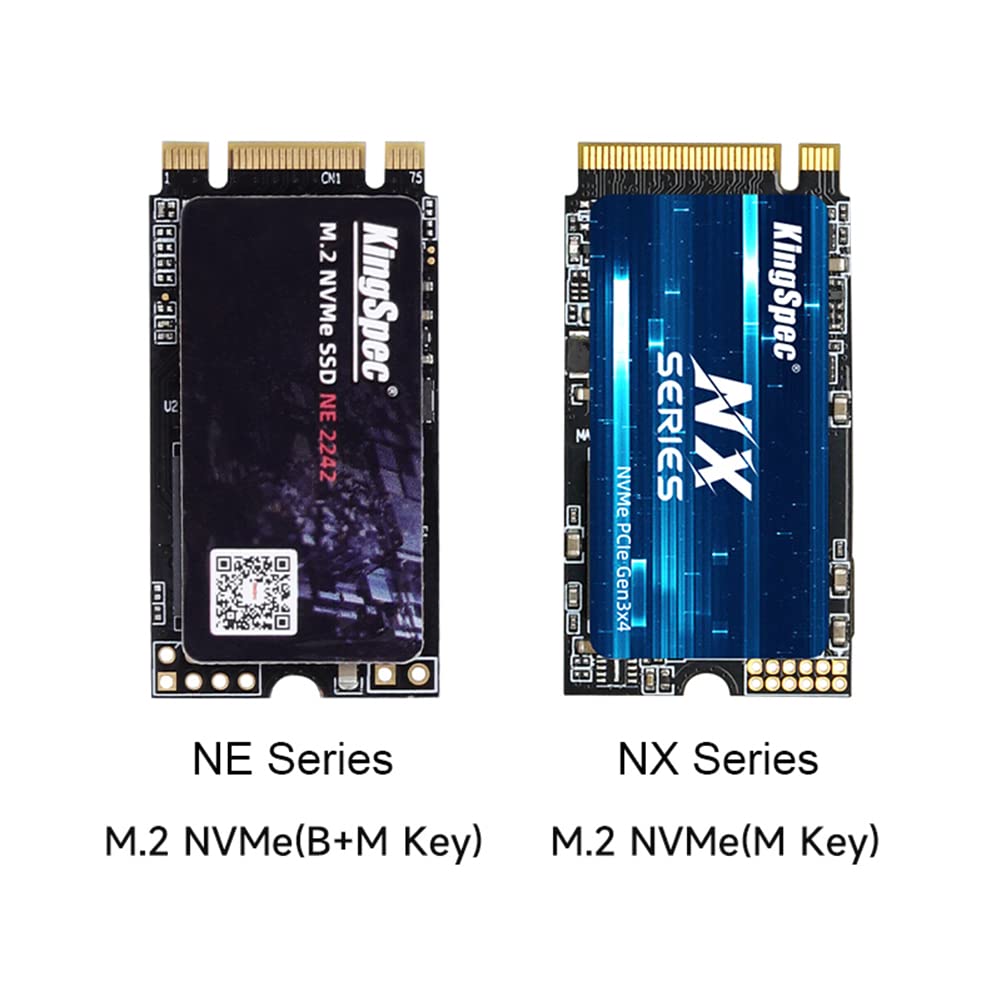 KingSpec 1TB M.2 2242 NVMe SSD - Read Speed up to 3500 MB/s, M.2 PCIe 3.0x4 SSD 3D NAND Flash, Compatible with PC/Desktop/Laptop (2242, 1TB)