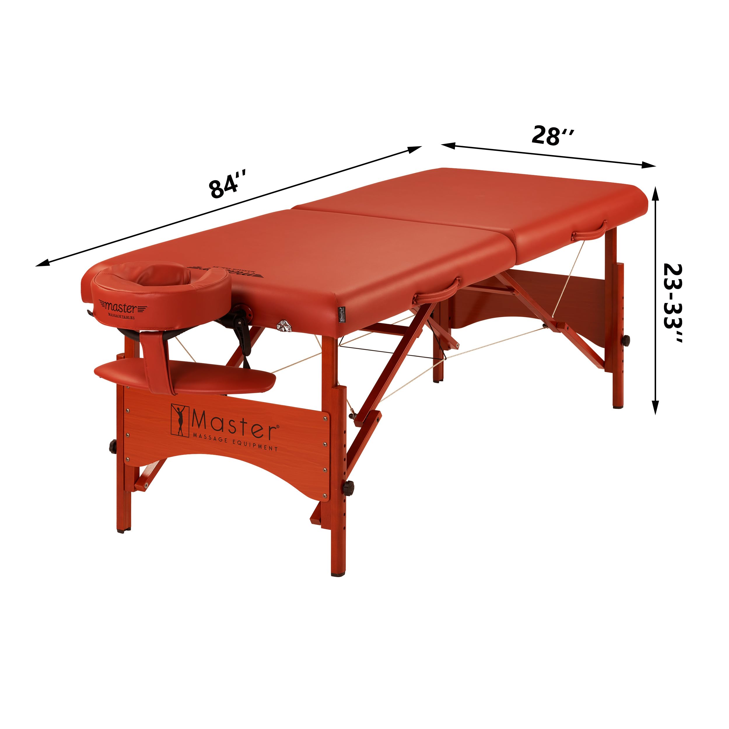 Master Massage Fairlane Sport Size Portable Massage Table, 25 Inch- Lightweight and Supportive- Bonus Accessories Included- Tattoo Bed, Lash Table (25 inch with Ambient Light)