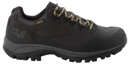 Jack Wolfskin Men's Rebellion Texapore Low M Hiking Shoe, Phantom/Burly Yell, 12