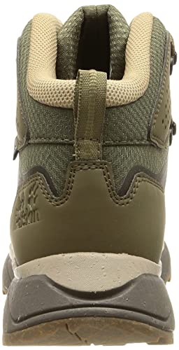 Jack Wolfskin Men's Terraventure Texapore Mid M Hiking Shoe, Brown/Beige, 11