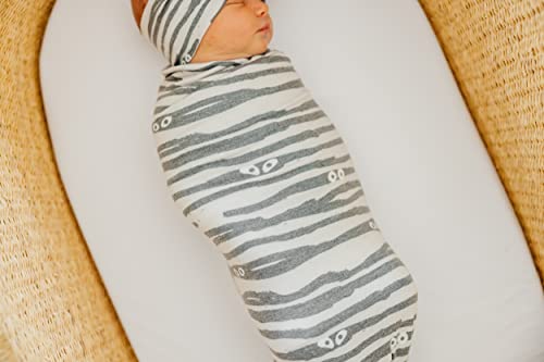 Large Premium Knit Baby Swaddle Receiving Blanket"Mummy" by Copper Pearl