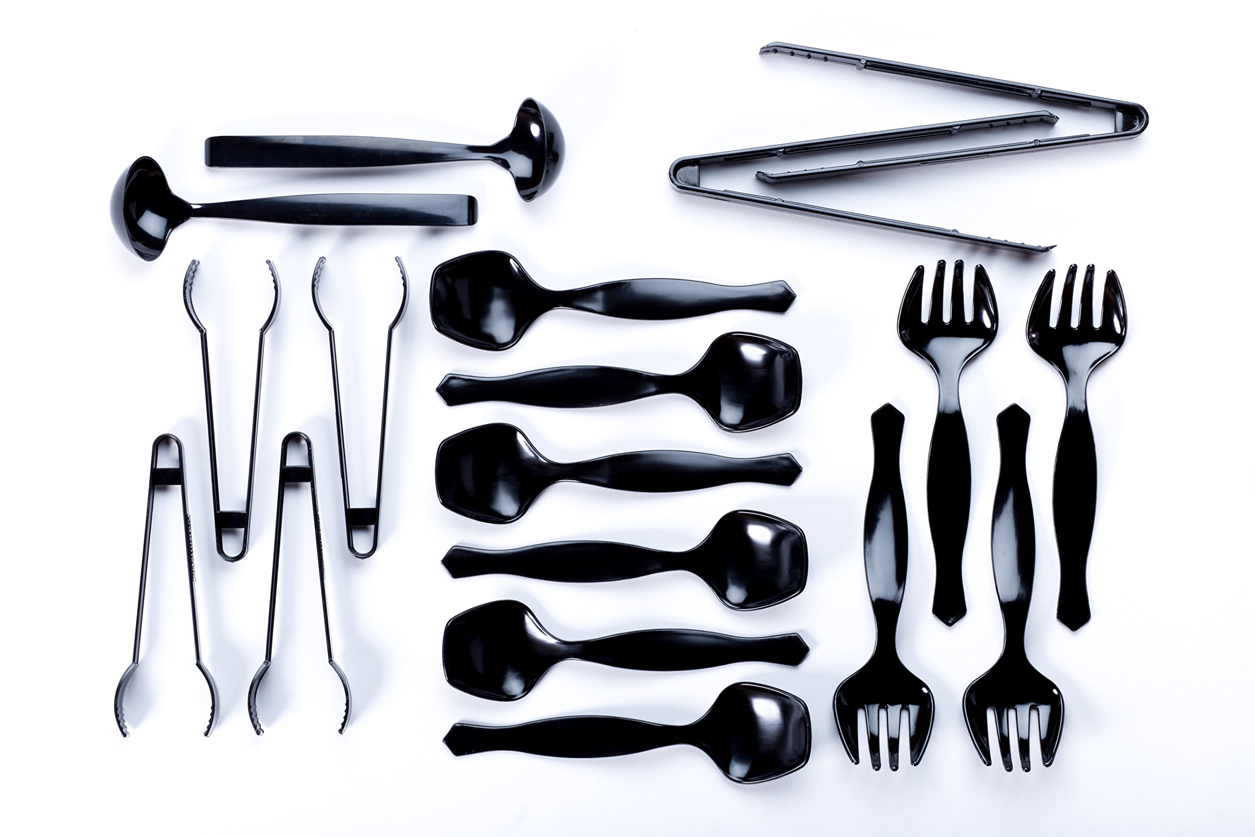 Transitions2earth Biodegradable EcoPure Economy Serving Utensils Combo Pack - 18 Count - Earth-Friendly, BPA-Free, Heavy Duty, Heat Resistant, Recyclable Utensils