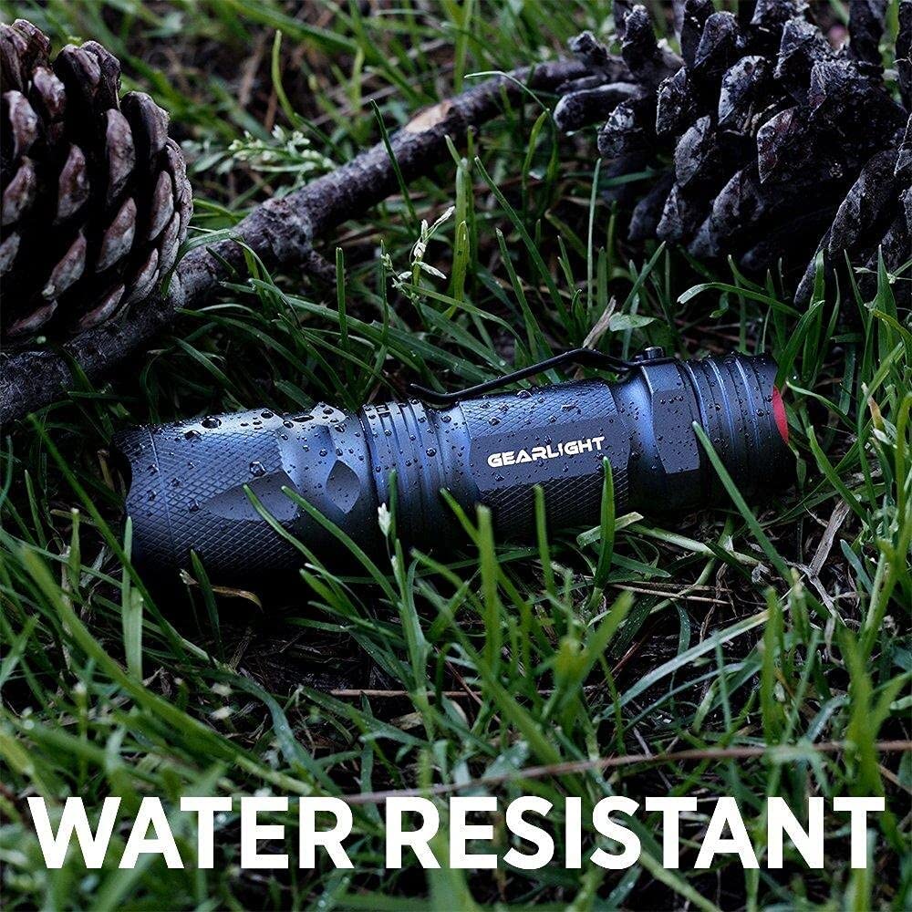 GearLight M3 Mini LED Flashlight - 2 Bright, Small Tactical Flashlights with High Lumens and Pocket Clip for Camping, Outdoor & Emergency Use 