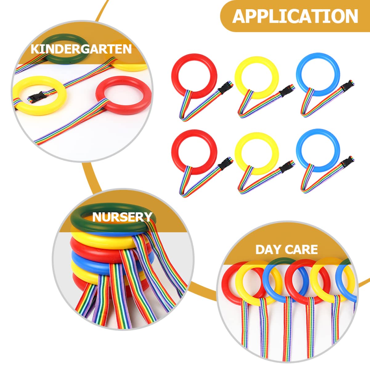 Kisangel 12Pcs Walking Rope Preschool Line Up Rope Kindergarten Wrist Leashes Preschool Line Rope for Kids Handles Safety