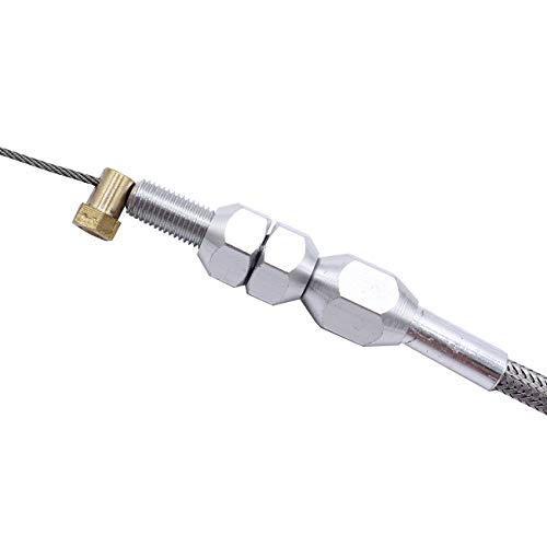 GSKMOTOR 36" LS Engine Throttle Cable Stainless Steel Braided Throttle Gas Cable for LS1 4.8 5.3 5.7 6.0