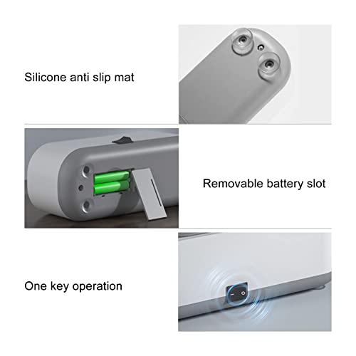 Mxzzand Ultrasound er, 360 Degree Rinse Ultrasound Glasses er Vibration Suction Cups Small Easy to Carry Easy Operation for Rings