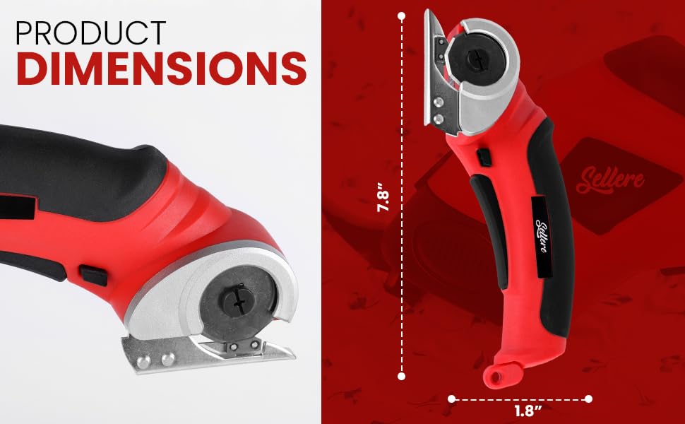 Sellere Electric Cutter for Cardboard Carpet Fabric with Carrying Case (Cordless Electric Cutter, Plastic, One Size)