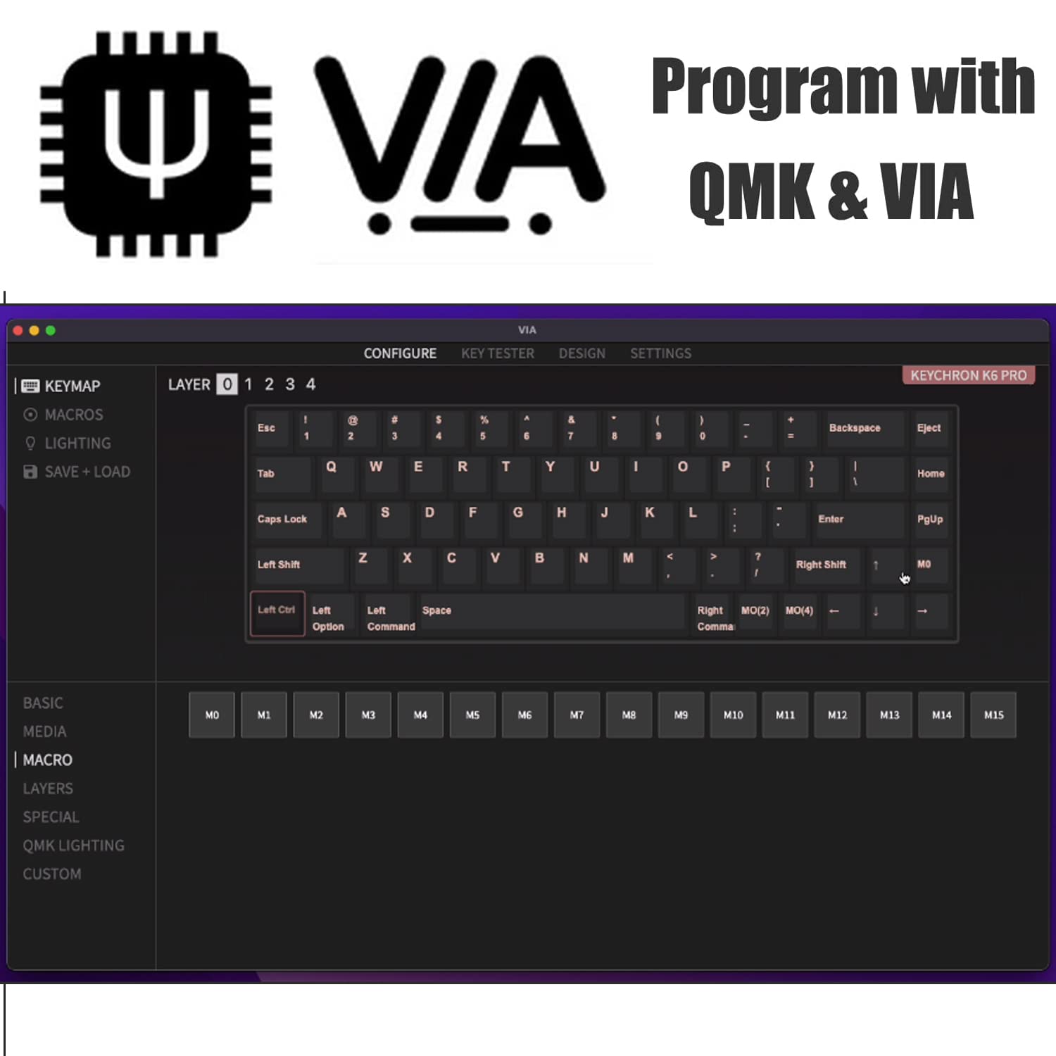 Keychron K6 Pro QMK/VIA Wireless Mechanical Keyboard, Hot-Swappable Aluminum Frame Custom Programmable Keyboard with RGB Backlit, Keychron K Pro Brown Switch for Max Windows Linux