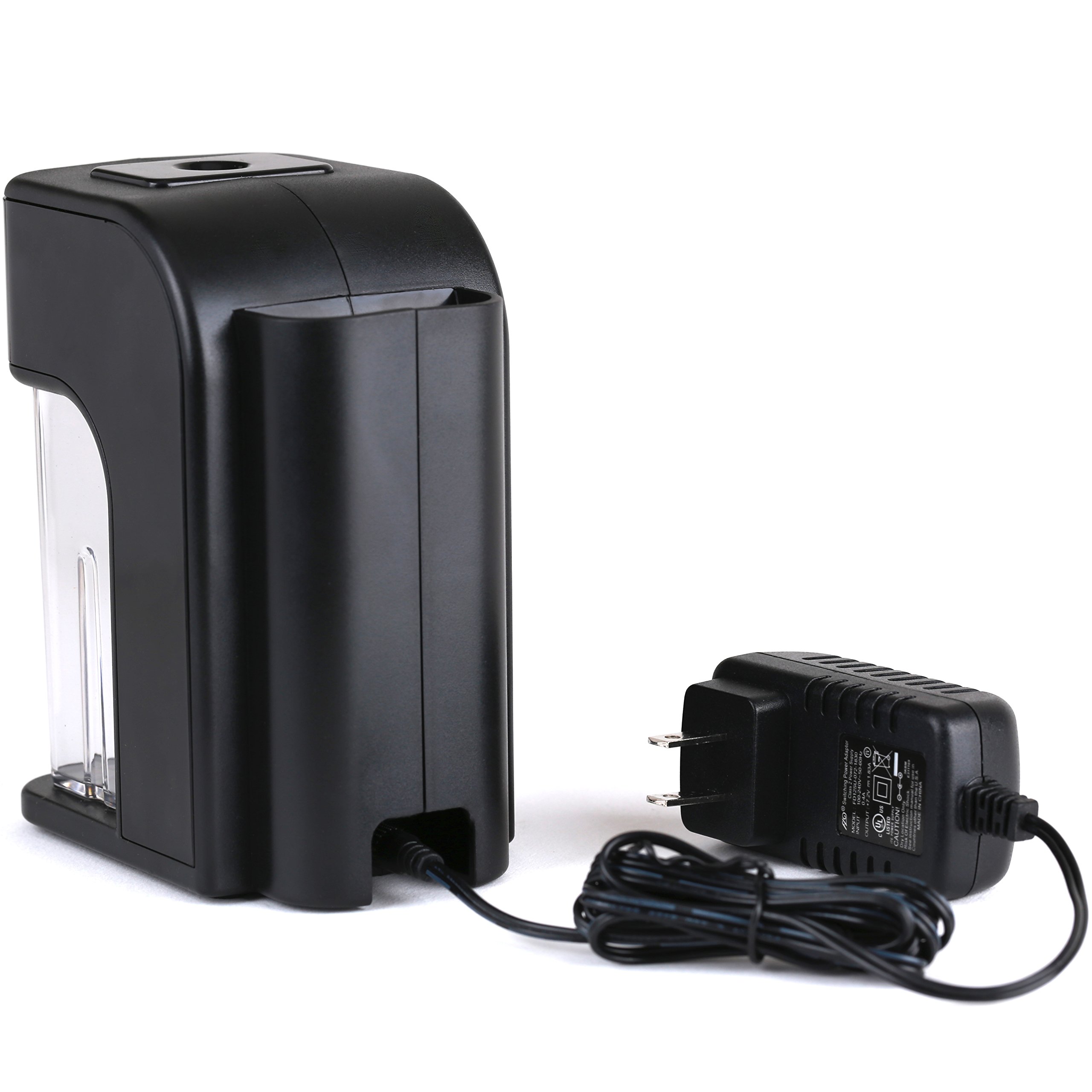 Electronic Pencil Sharpener With Auto Stop Safety Feature & Large Pencil Holder For Home, Office or Classroom, UL Approved - Black - By Office Style (A-PS200B)