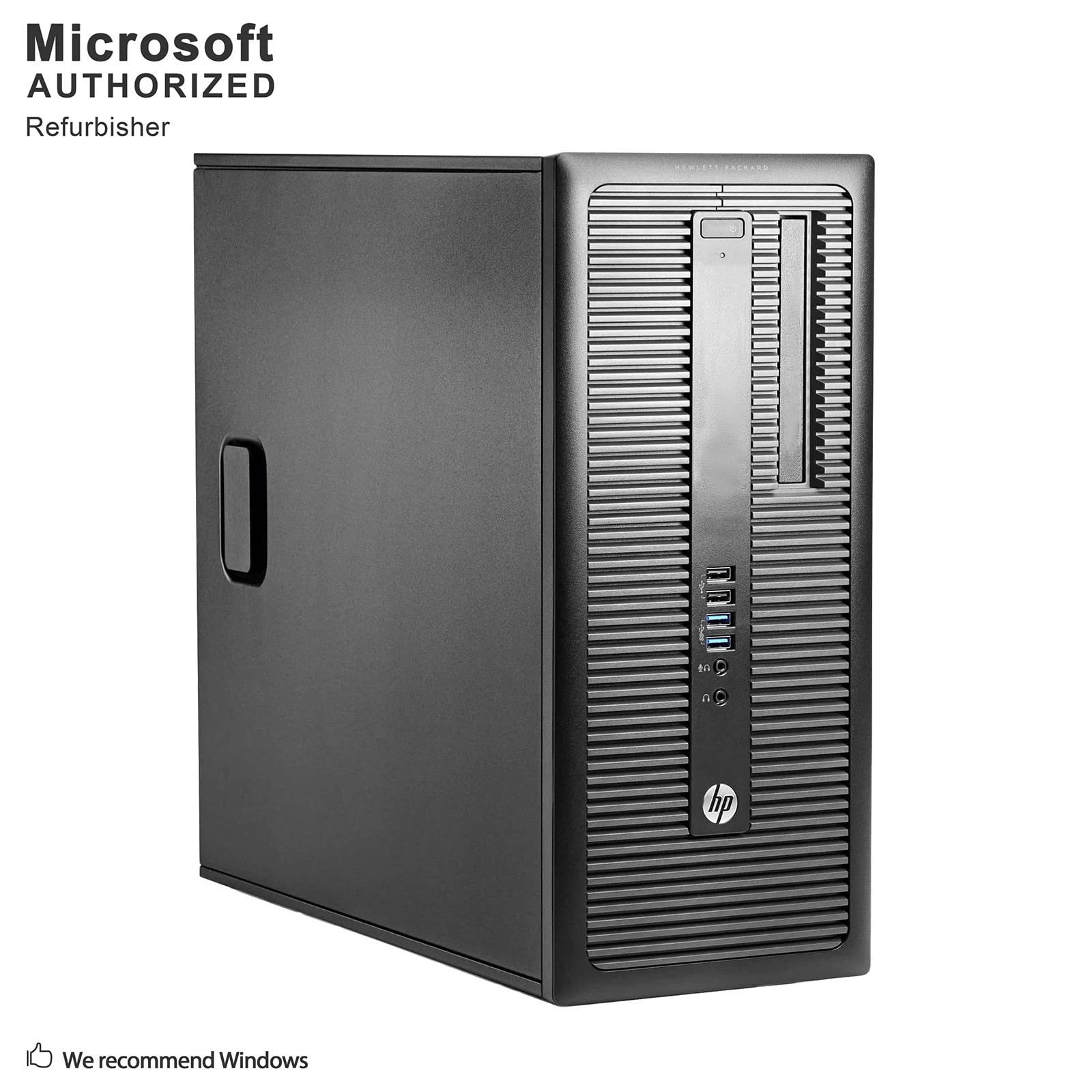 HP EliteDesk 800 G2 6th Gen Tower Business Desktop Computer, Intel Core i5 6500 up to 3.6GHz, 16G DDR4, 512G SSD, 2T, WiFi, BT 4.0, USB 3.0, VGA, DP, Win 10 64-Bit Supports EN/ES/FR(CI5)(Renewed)