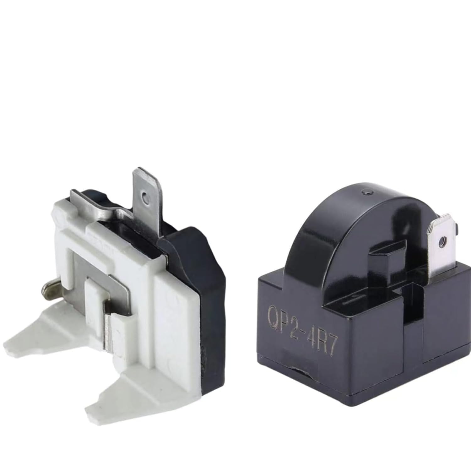QP2-4.7 PTC Starter Relay 1 Pin Refrigerator Starter Relay and 6750C-0005P Refrigerator Overload Protector Compatible with LG Refrigerator Compressor