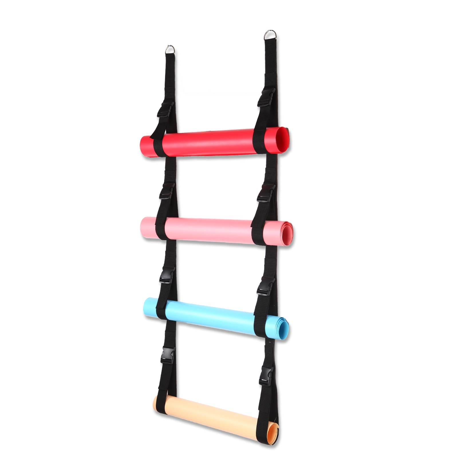 Panumly Camping Chair Wall Storage for Garage, Adjustable Garage Wall Organizer Straps with Flexible Release Buckles, Hanging Garage Organization for Beach Chairs, Umbrellas, 4 Storage Holds