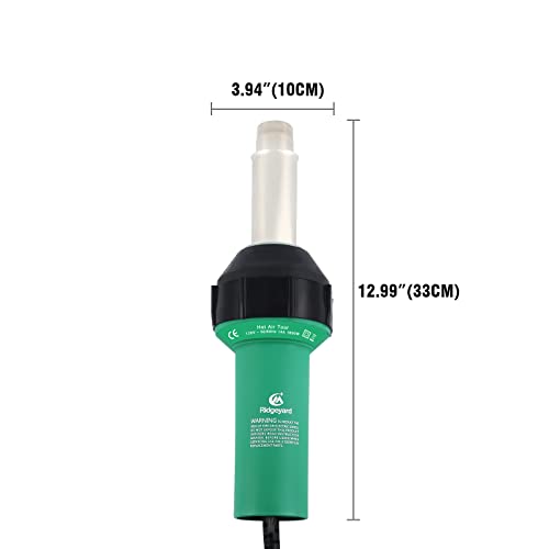 Iglobalbuy 1600W Hot Air Gas Plastic Welding Gun Welder with Speed Nozzles, Roller, Plastic Rod with Carrying Case