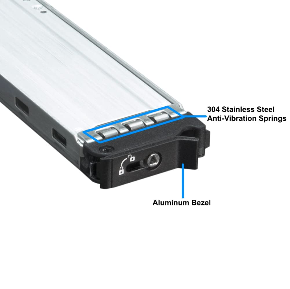 Kingwin M.2 Nvme SSD to PCIe 3.0/4.0 Removable SSD Mobile Rack for PCIe Expansion Slot Tool-Less Installation and Triangle Key Lock