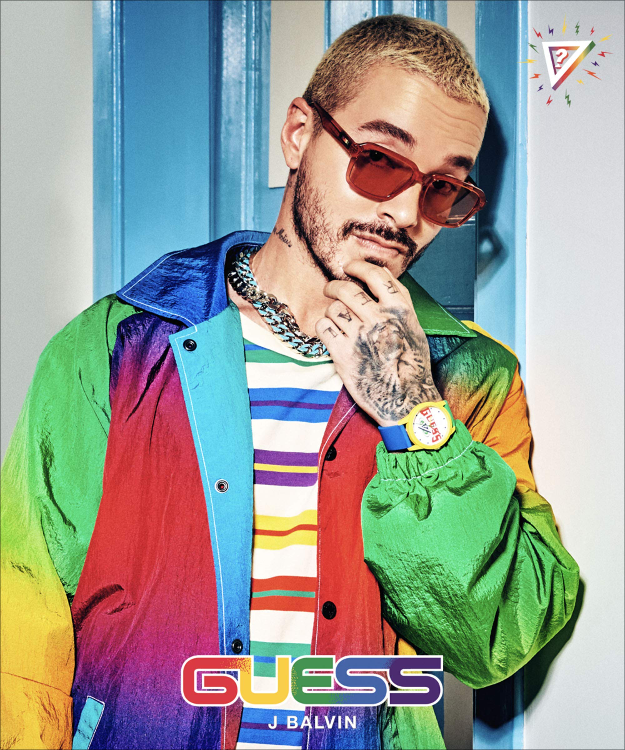 Guess x J Balvin Color-Block Watch
