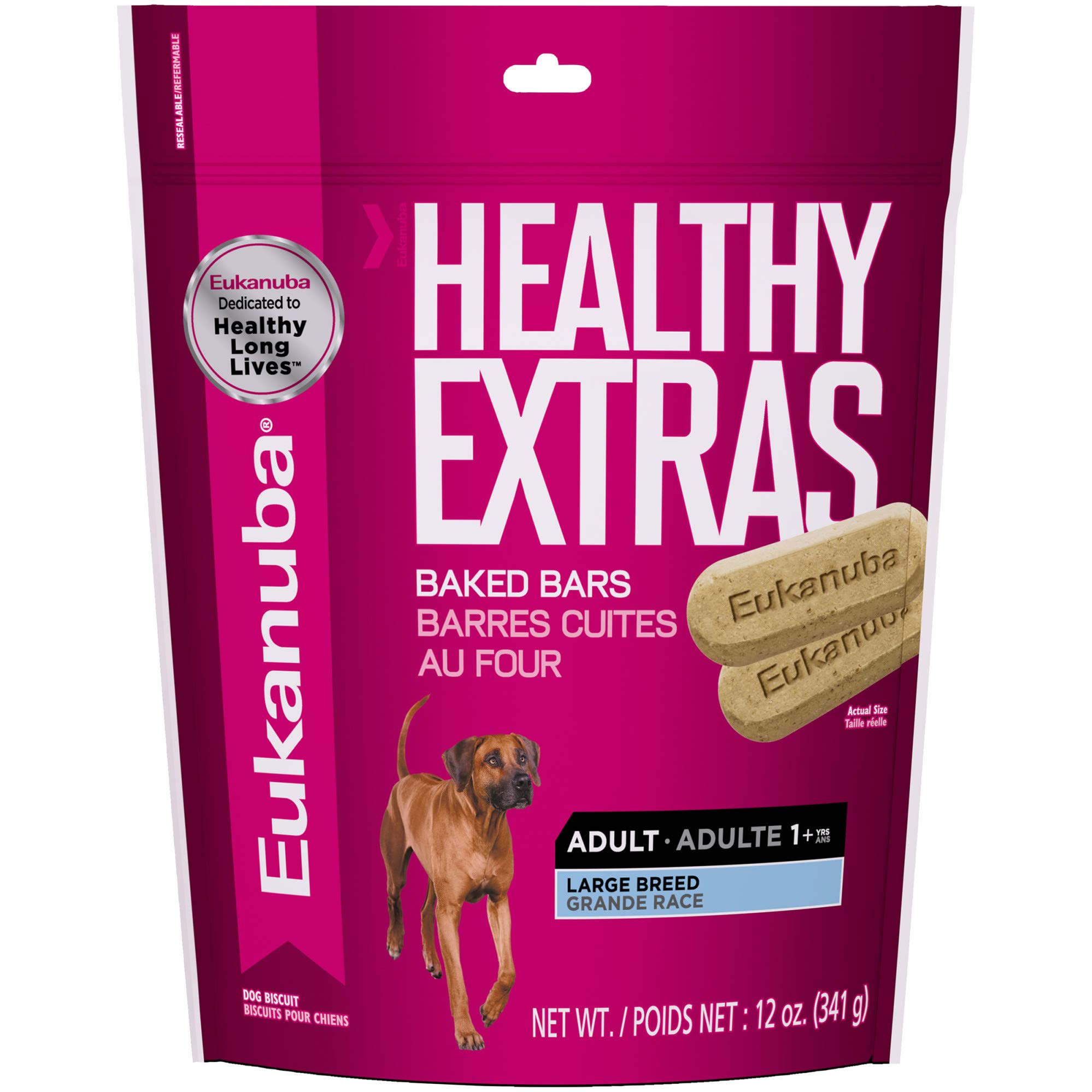 EUKANUBA Healthy Extras Large Breed Adult Dog Treats, 12 oz bag