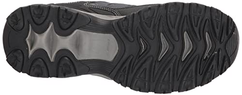 Skechers mens Afterburn Memory Foam Lace-up fashion sneakers, Navy, 10.5 X-Wide US