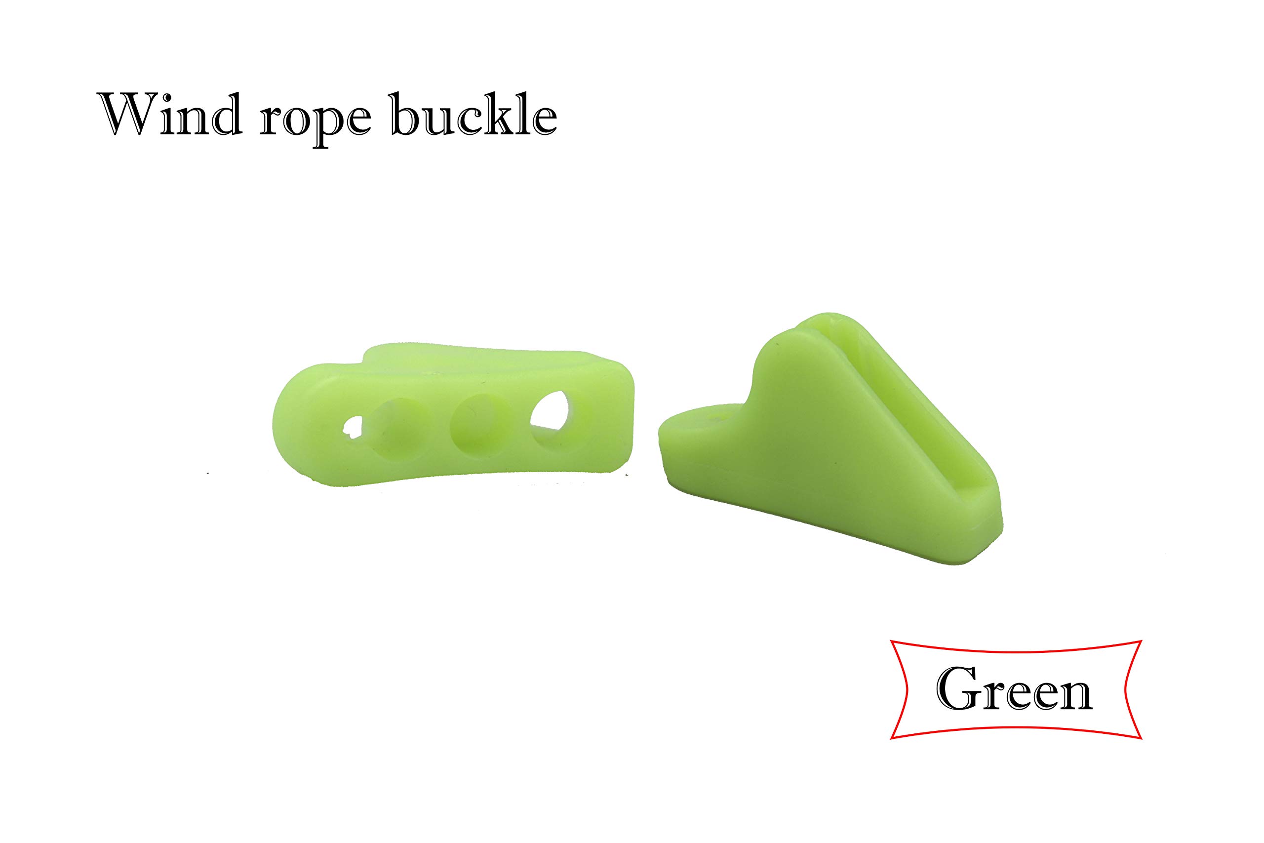 FGen 20pcs Fluorescent Tent Rope Buckle Wind Rope Buckle Adjustment Buckle Triangle Rope Buckle Canopy Rope Buckle Accessories
