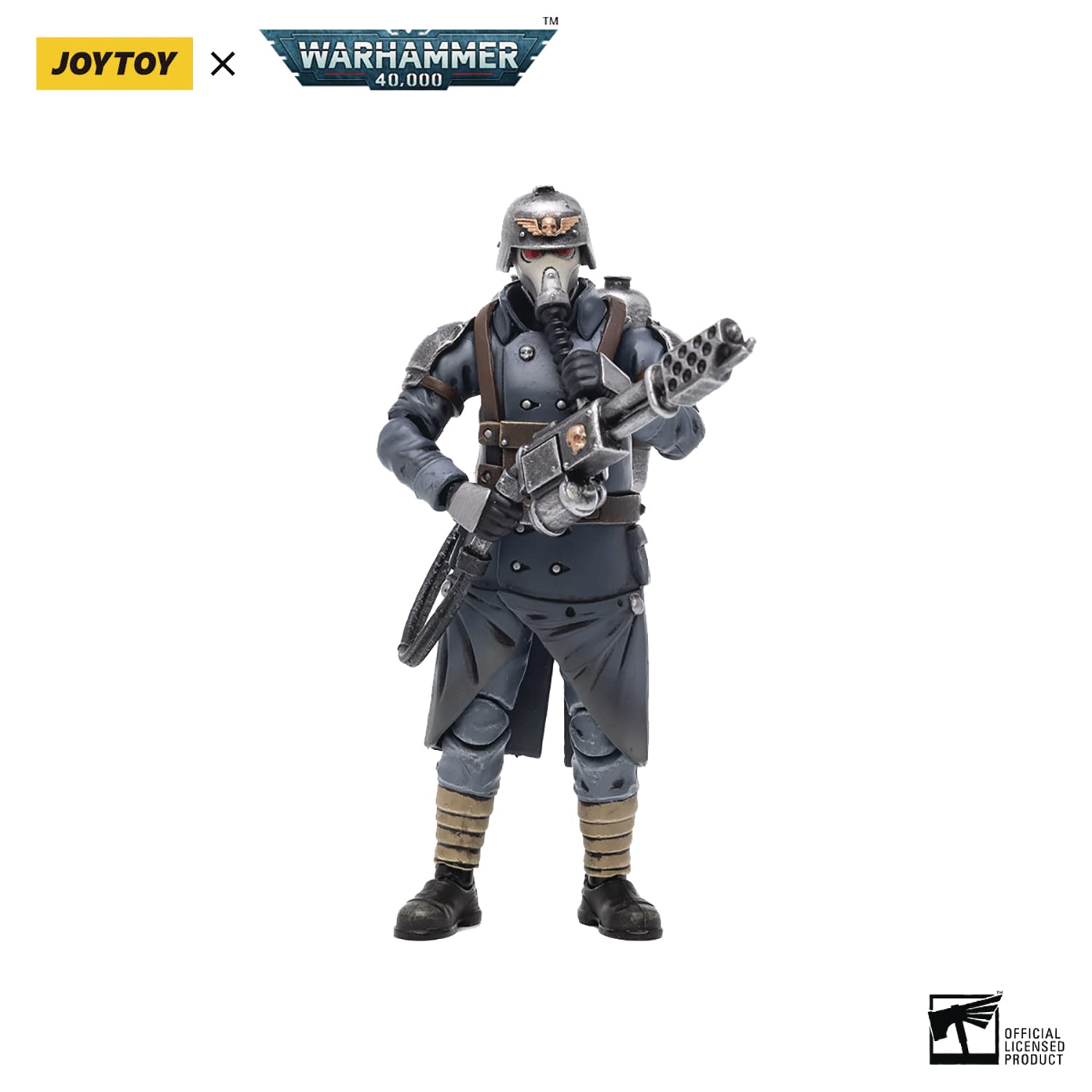 HUAXI DARK SOURCE(HAINAN)TECH JoyToy Death Korps of Krieg Veteran Squad Guard Flamer 1:18 Scale Action Figure, Multicolor