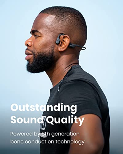 SHOKZ OpenRun Bluetooth Bone Conduction Running Headphones - AW22 - One - Black