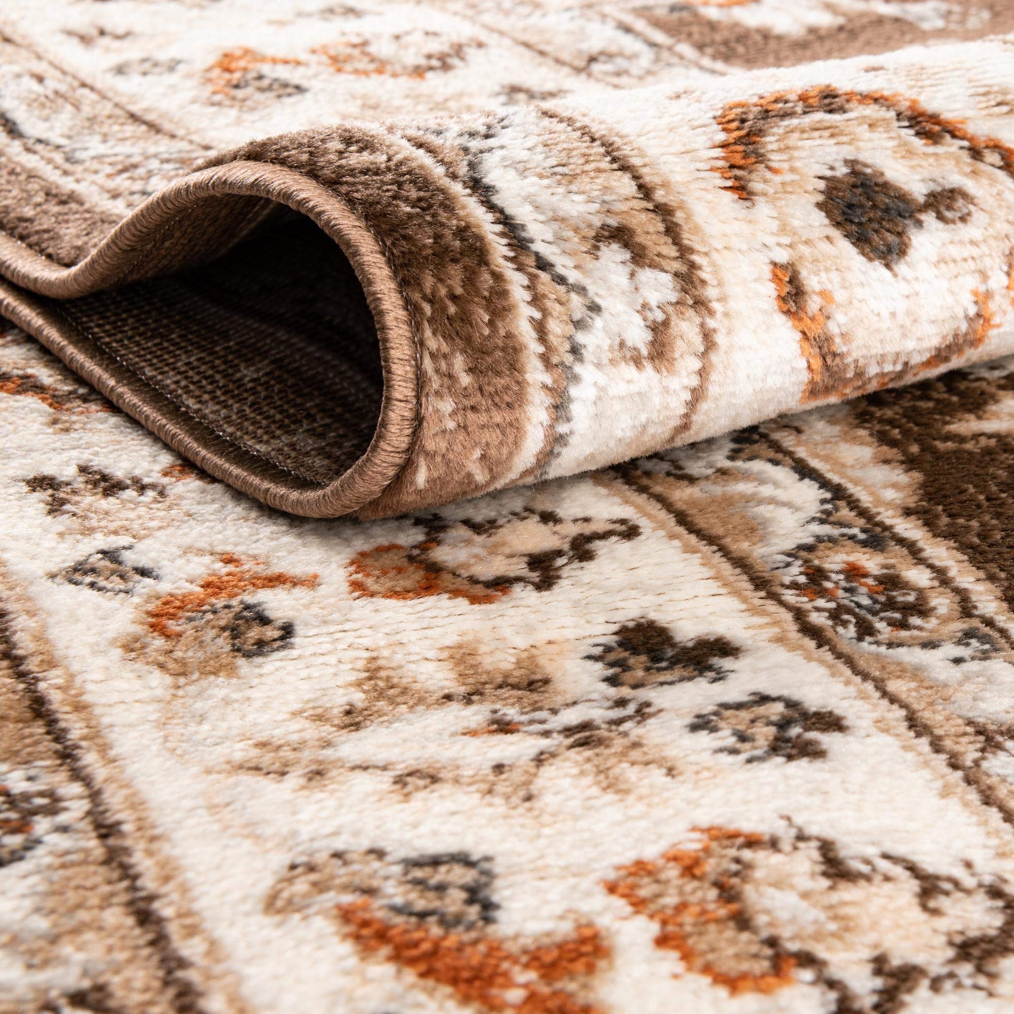 Rugs.com Charlotte Collection Rug β 2' x 3' Brown Low-Pile Rug Perfect for Living Rooms, Large Dining Rooms, Open Floorplans