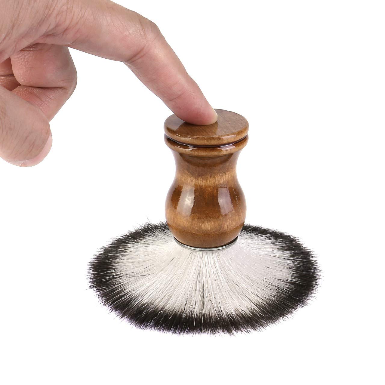 FALETO Stainless Steel Shaving Set, Shaving Brush Stand Holder and Bowl, for Men Wet Shaving