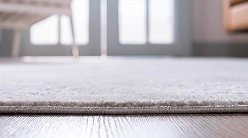 Rugs.com Oregon Collection Rug β 8' x 11' Ivory Low-Pile Rug Perfect for Living Rooms, Large Dining Rooms, Open Floorplans
