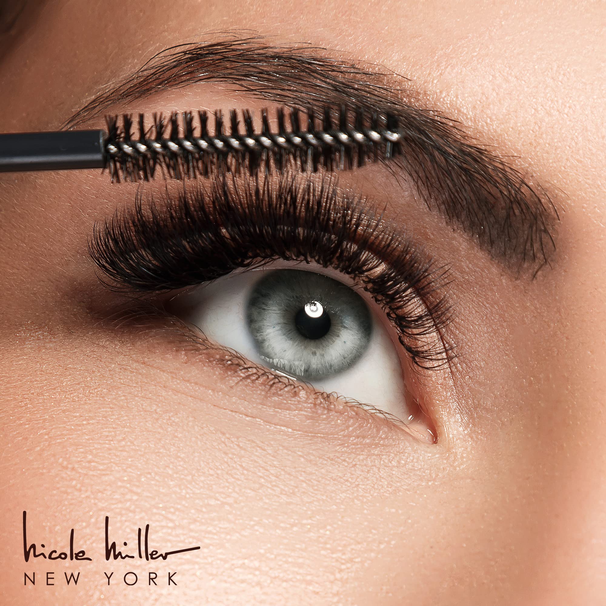 Nicole Miller Mascara Duo- 2 Pack Volumizing and Lengthening Black Mascara Set for Women and Girls