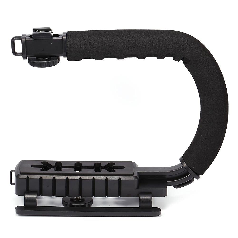 DSLR/Mirrorless/Action Camera Camcorder Phone Stabilizer, Video Action Stabilizing Handle Grip Handheld Stabilizer for Skateboard Travel Wedding Video Shooting