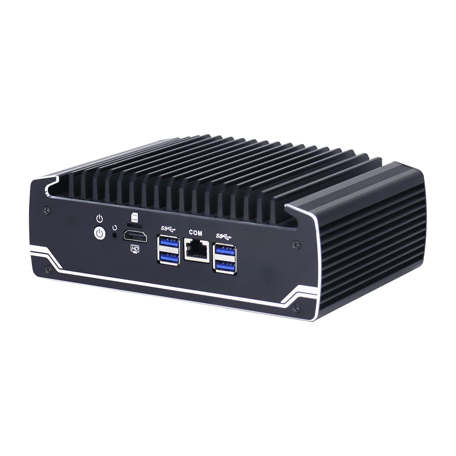 Micro Firewall Appliance, Mini PC, OPNsense, VPN, Router PC, Intel I7 8550U, HUNSN RX03, AES-NI, Nano SIM Slot, HDMI, COM, 6 x Intel I211, Vesa Mount, 16G RAM, 512G SSD