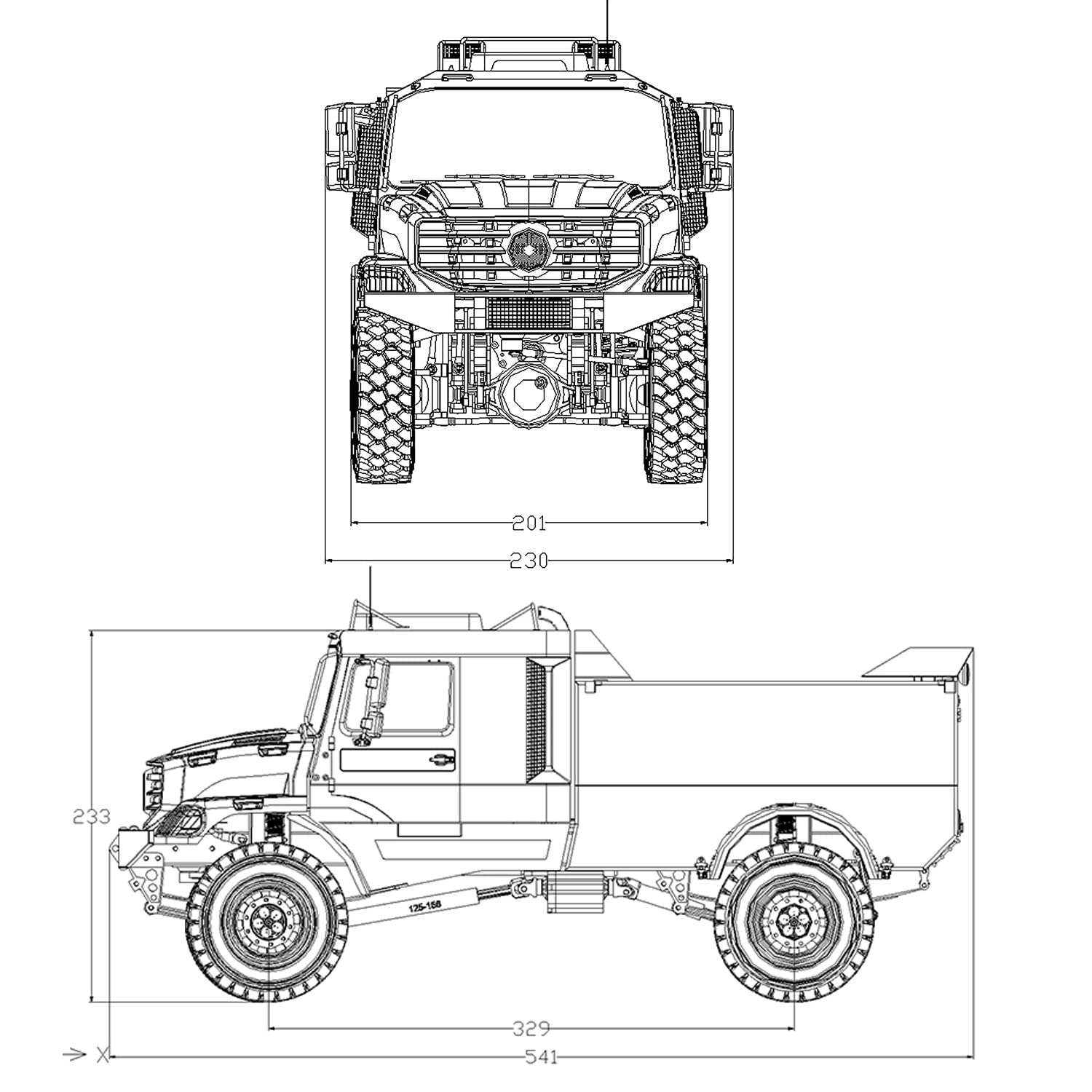 JDM 179 1/14 4x4 RC Rally Off-Road Truck for Dakar Zetrose Remote Control Car Model