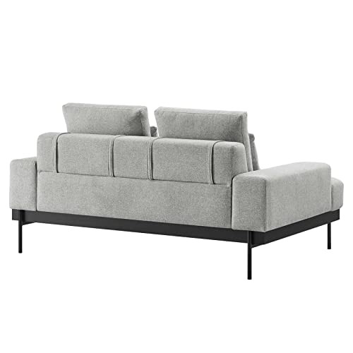 Modway Proximity Love Seats, Light Gray