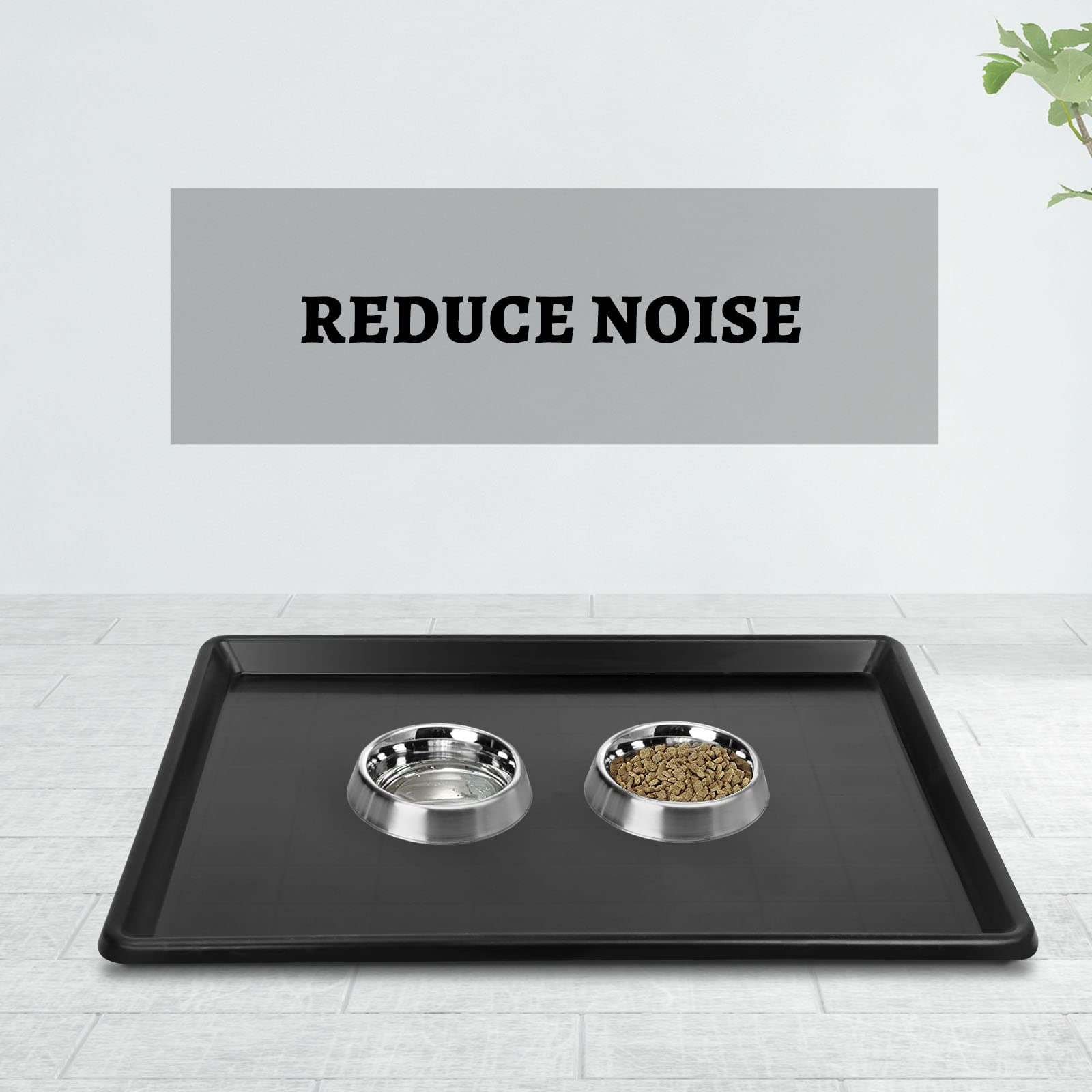 FarLargo 2pcs 27"x20.6" Replacement Tray for Dog Crate Plastic Cage Bottom Pan Multi-Purpose Boot Mat Shoe Tray Indoor Outdoor Waterproof, Dog and Cat Rabbit Food Bowls Floor Liners