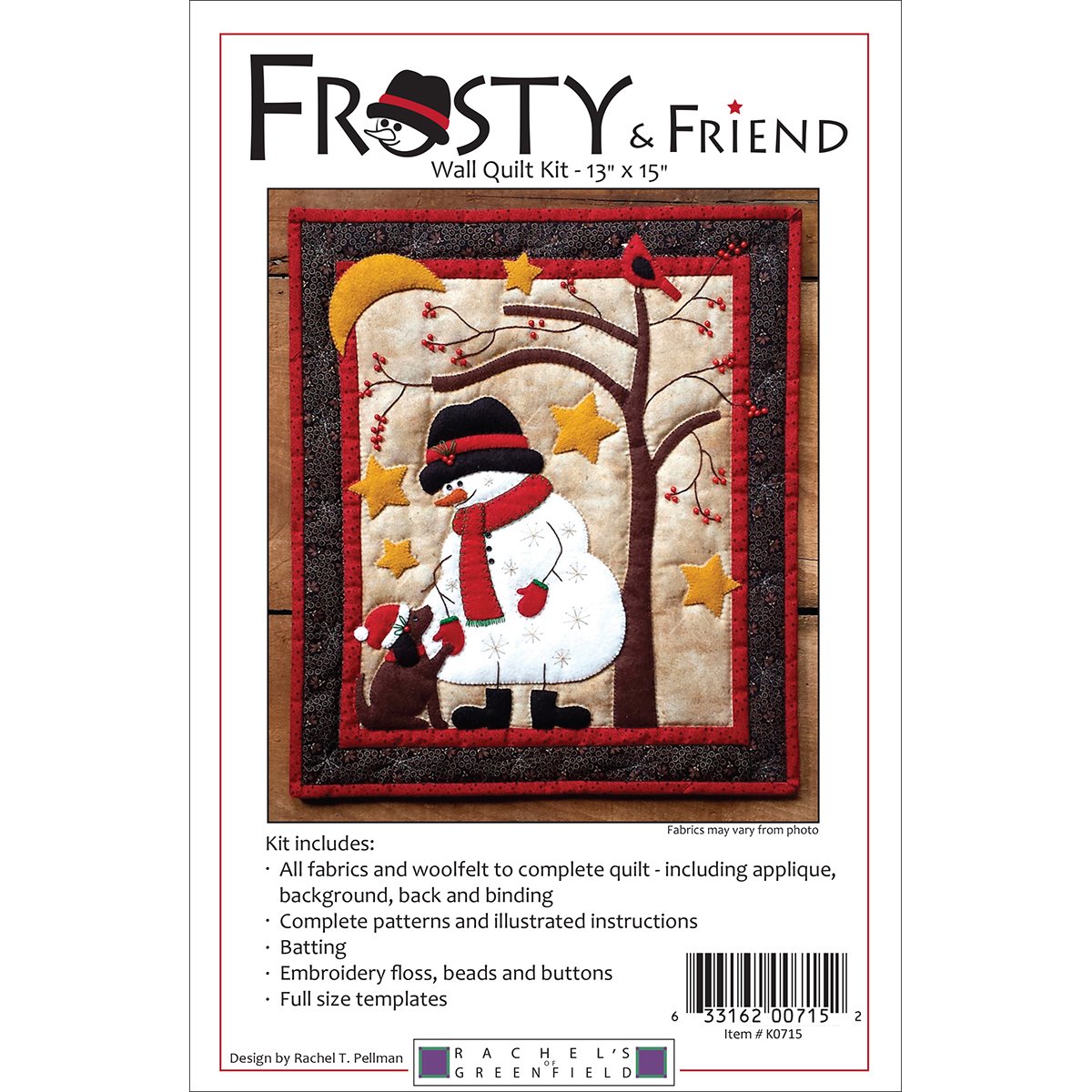 Rachel's Of Greenfield Frosty & Friend Wall Quilt, Varies
