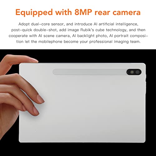 LBEC Tablet PC, 5MP 8MP 2.4G5G 10.1in Tablet 100240V for Home for Reading (US Plug)