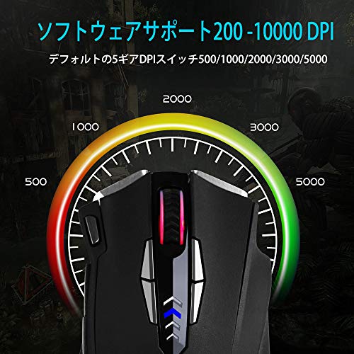 Gaming Mouse with 14 Programmable Buttons, E-YOOSO 10000 DPI High Precision Laser, Ergonomic Optical RGB Gaming Mice - Weight Tuning Set for Windows PC Gaming Z7900