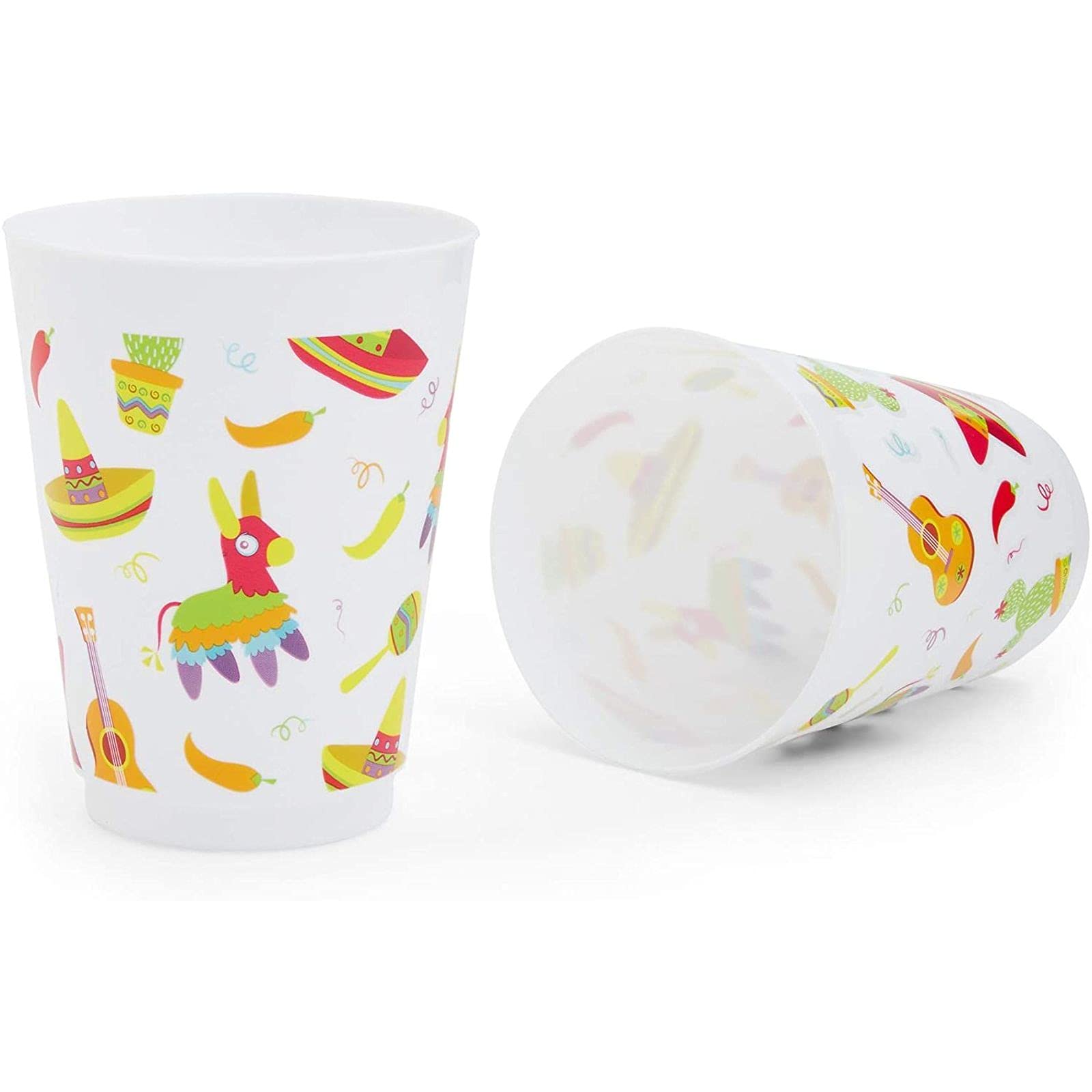 Fiesta Party Supplies, Reusable Plastic Cups (16 Pack)