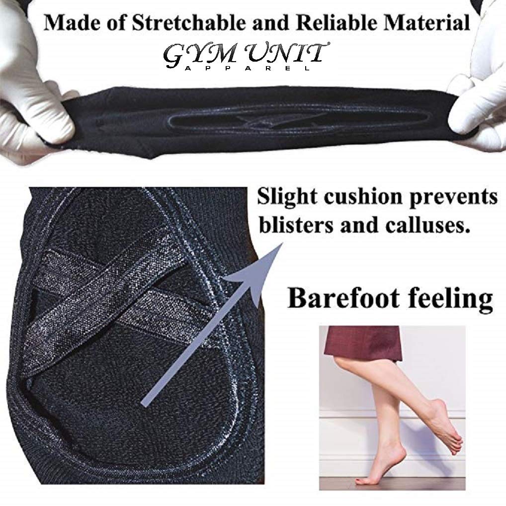 Gym Unit Apparel Non slip sock Bundle, 2 styles, Pilates socks with straps nonslip grip, yoga socks nonslip non skid socks, for Barre, Dance, yoga, Pilates, Ballet, home leisure