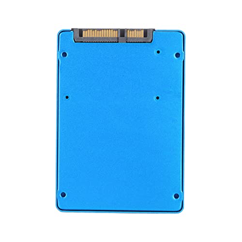 Gaeirt SSD Enclosure, Sandblasting Oxidation Coloring Lightweight Hard Drive Enclosure Aluminum Alloy Ultra Thin for Hard Disk for Computer(Blue)
