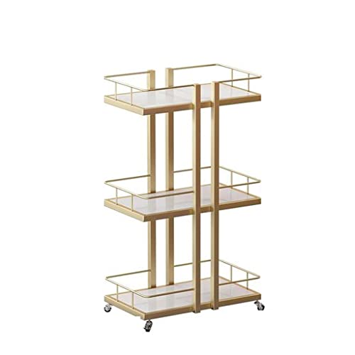 N/A Trolley Kitchen Storage Rack Nail Shop Storage Basket Removable Storage Cart (Color : A, Size : 75cm*45cm)