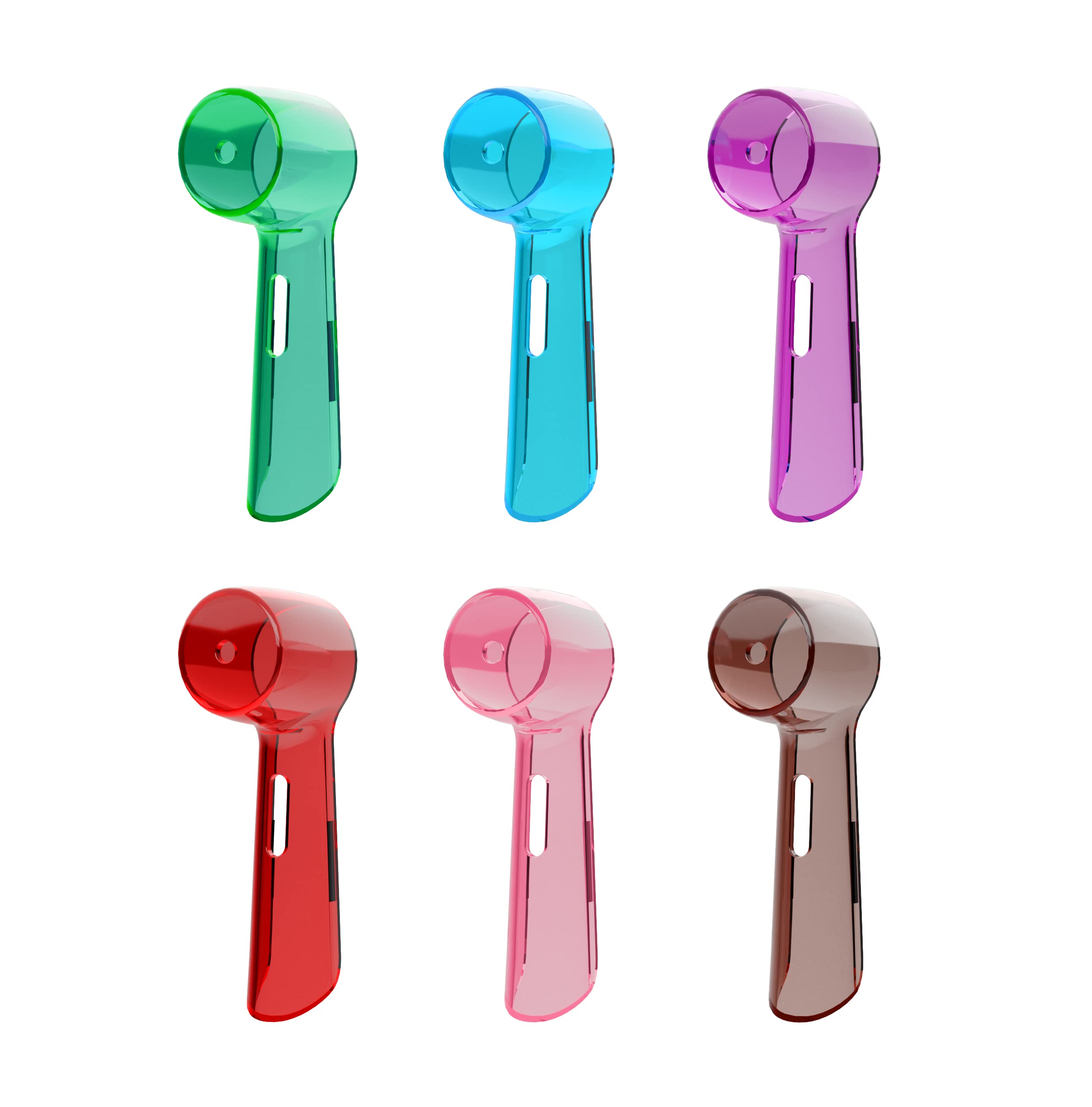 Nincha Powered Toothbrush Head Cover for Oral-B iO Series Toothbrush Head - Multiple Colors -Pack of 6