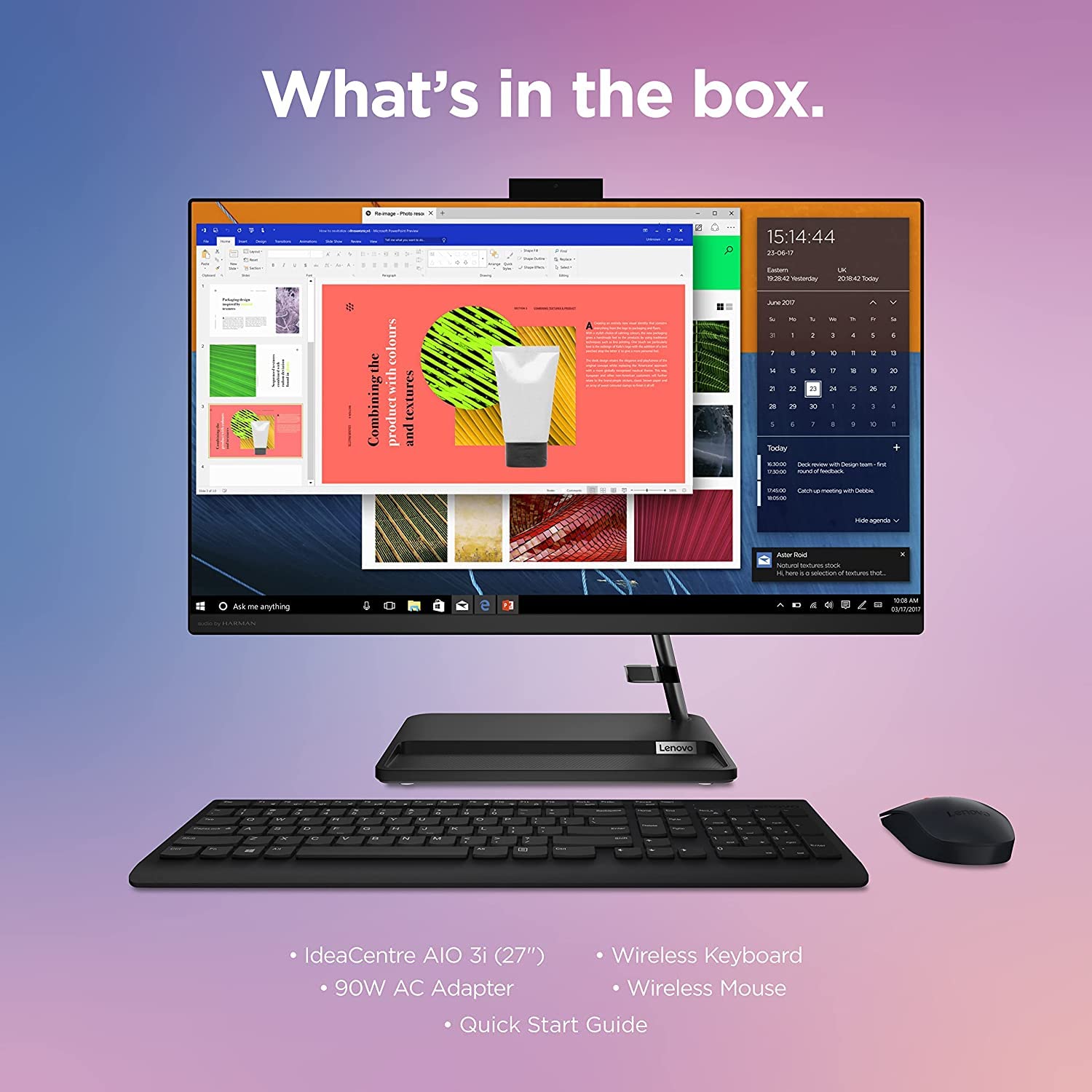 Lenovo Newest IdeaCenter 3 27 inch All-in-One Desktop, 27" 1920x1080 Touchscreen, 12th Intel i5-1240P 12-Core, Iris Xe Graphics, WiFi 6, (16GB DDR4, 1TB SSD, 1TB HDD), Win11 Pro