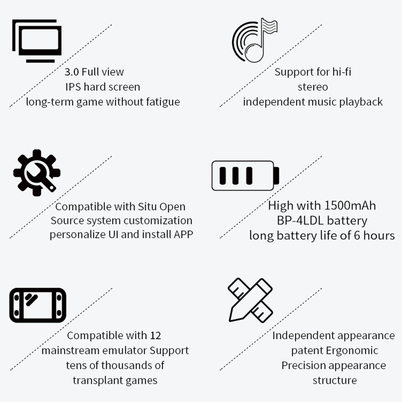 hutishop2020 Game Console Energy Saving High Sensitivity Language Switching High Resolution Game Console for Students Clear