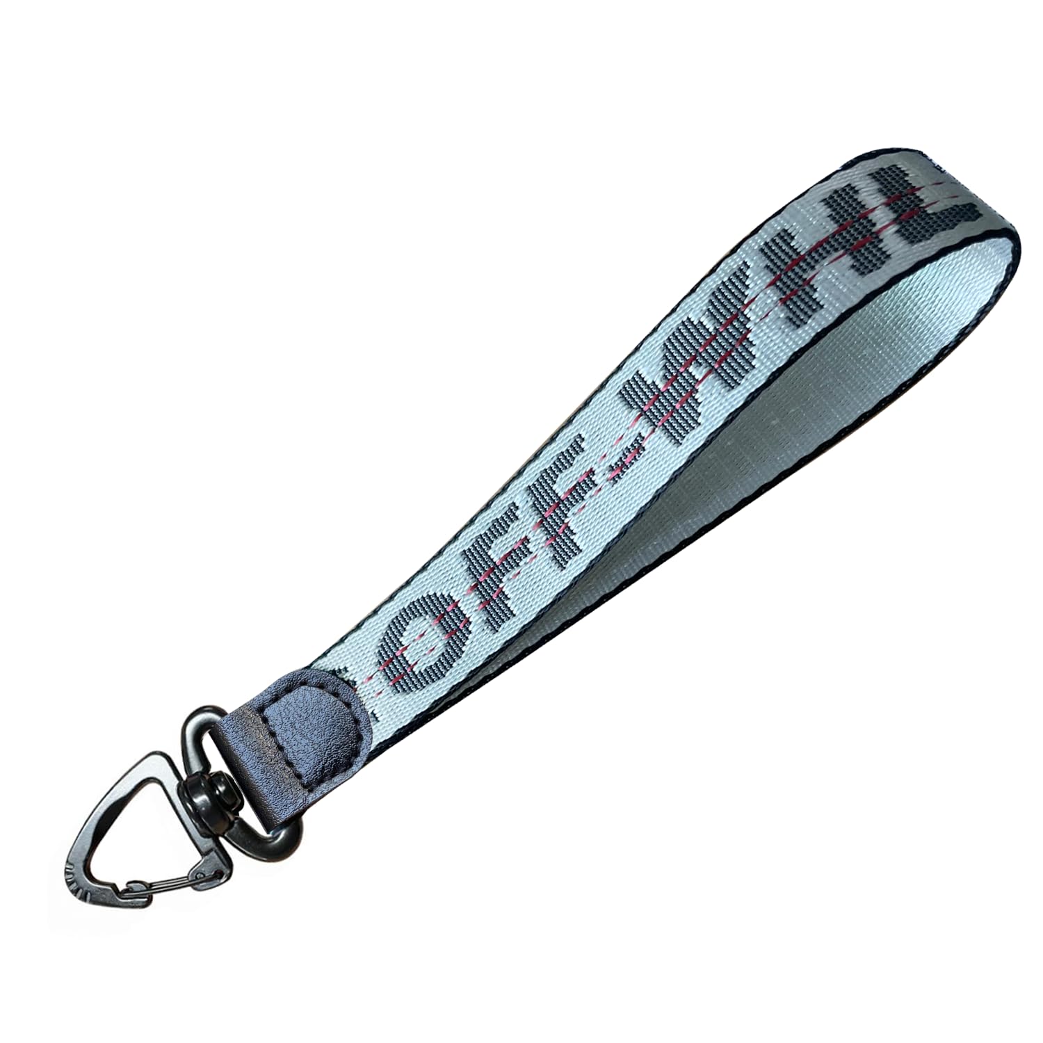 JEJAKKD Keychain OFF WHITE, Personalized Hand Wrist Lanyard for luggage,luggage Key Ring Accessories (Rotate Keychain)